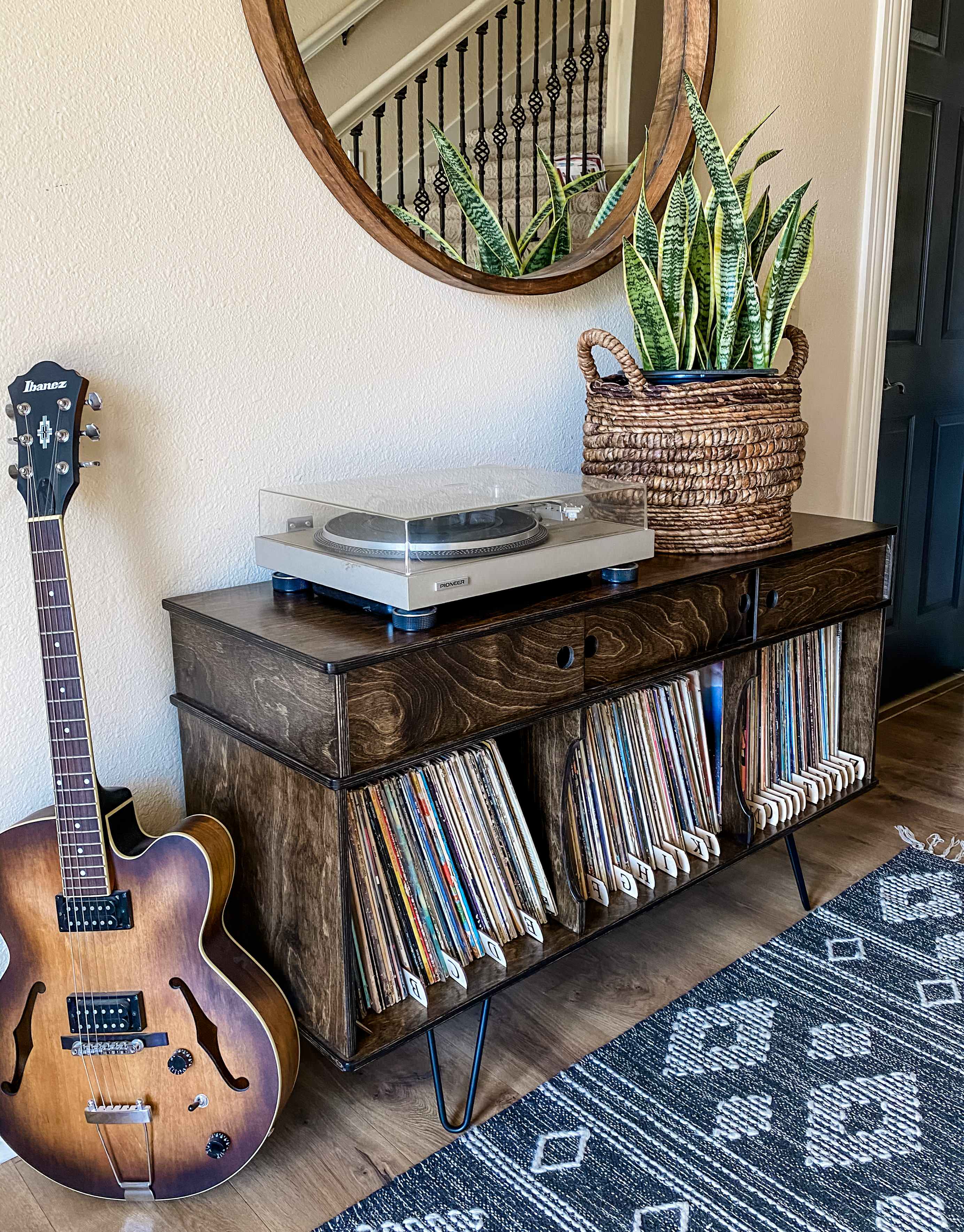 Vinyl album storage cabinet ~ – The LoveMade Home