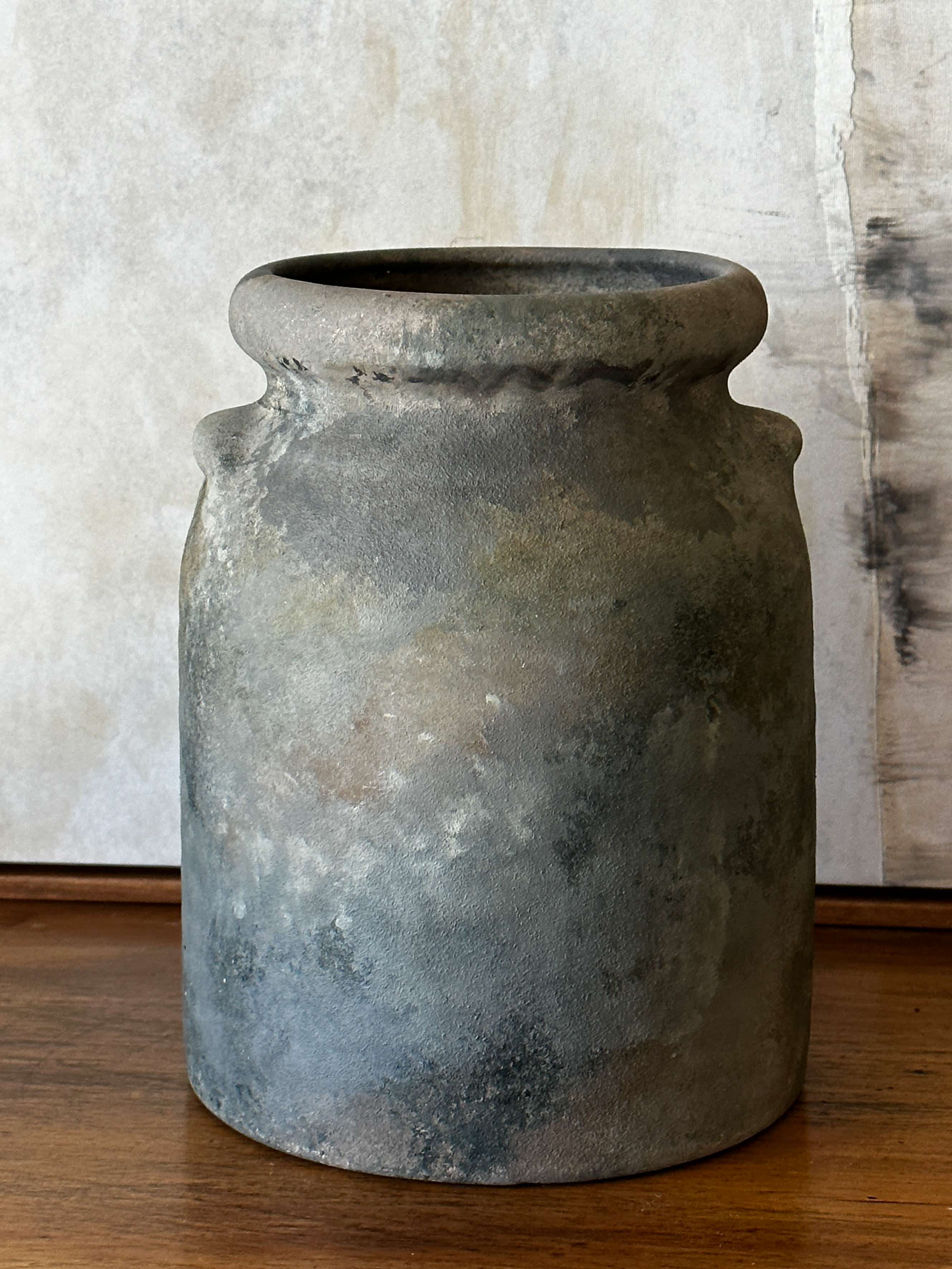 Textured olive jug style vase – The LoveMade Home